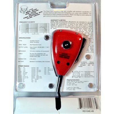 RD104E Road Devil CB mic 4-pin